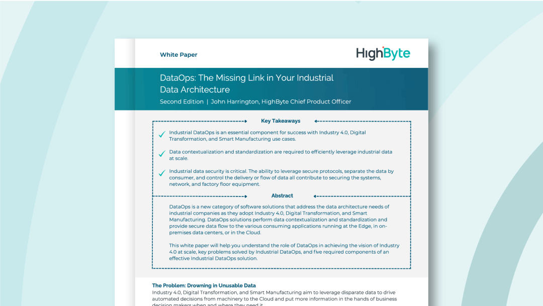Resource Hub | Industrial DataOps | HighByte